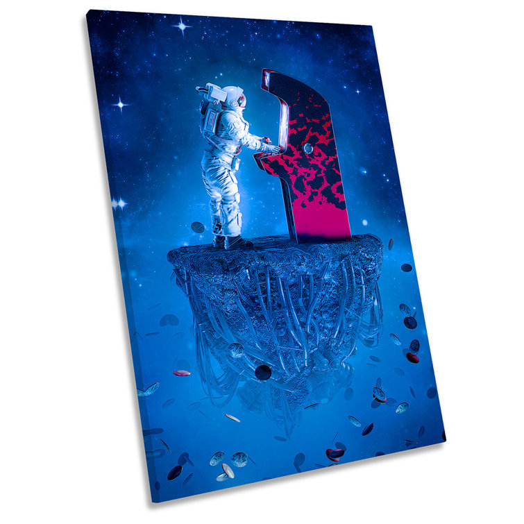 Maturi Space Invaders Arcade Machine Picture CANVAS WALL ART Portrait ...