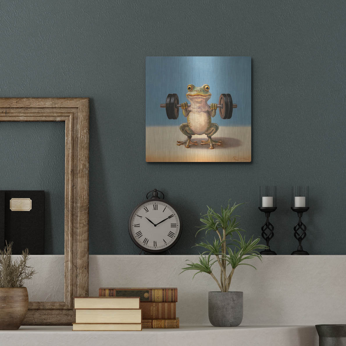 Trinx Gym Frog Back Squat' by Lucia Heffernan Metal Wall Art - Wayfair ...