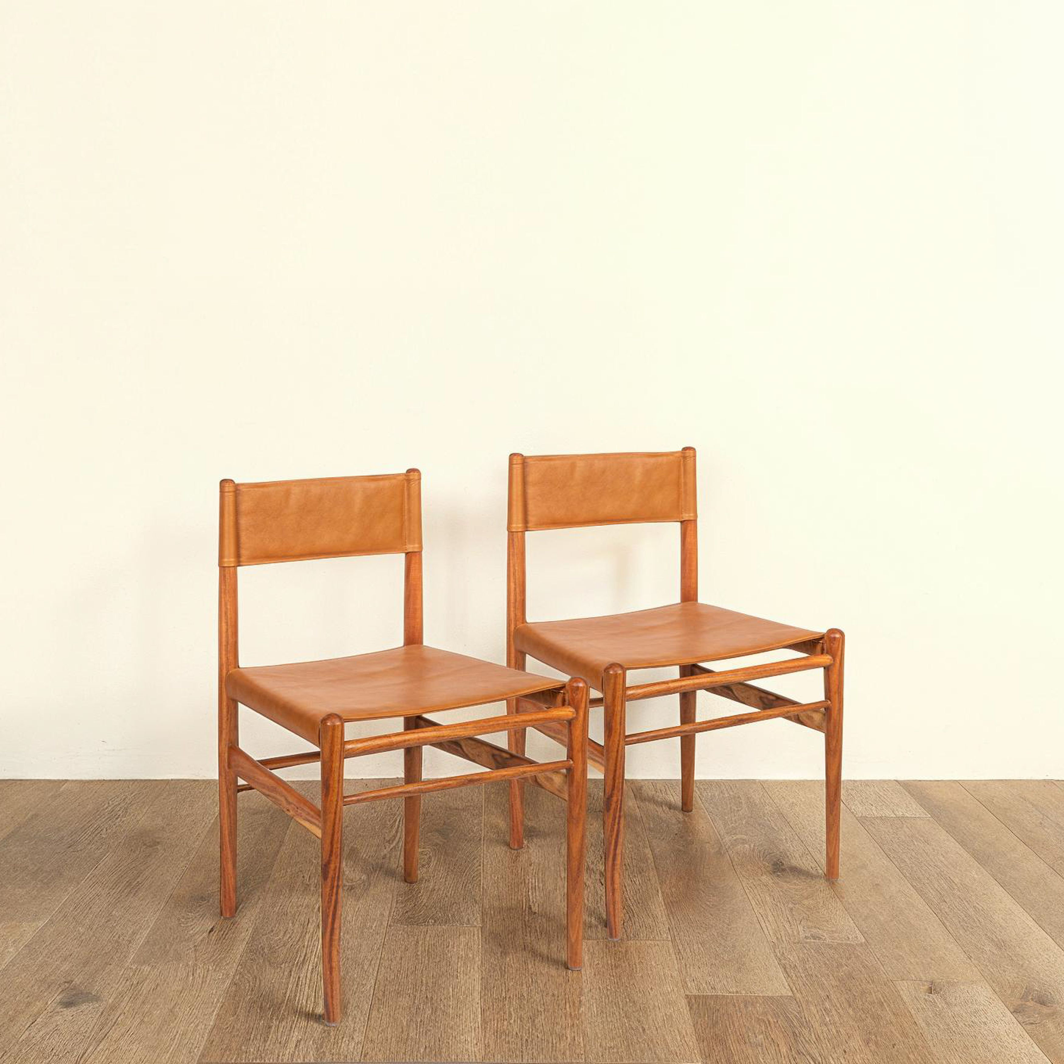 Rowena Interiors Acacia Wood And Leather Dining Chair | Wayfair