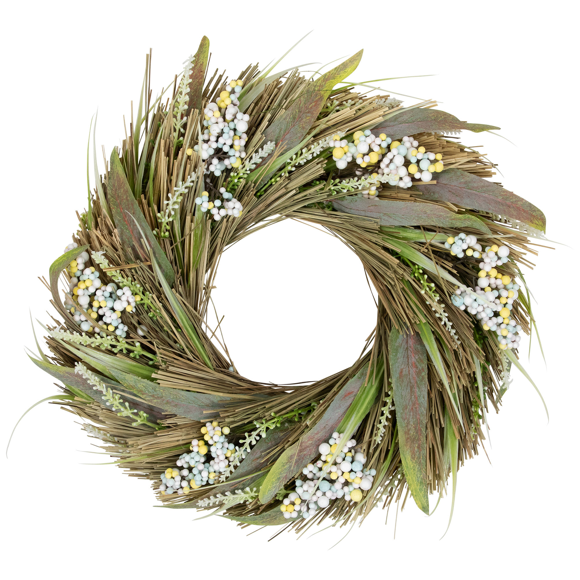 Northlight Seasonal Faux Mixed Assortment Plastic 12'' Wreath | Wayfair