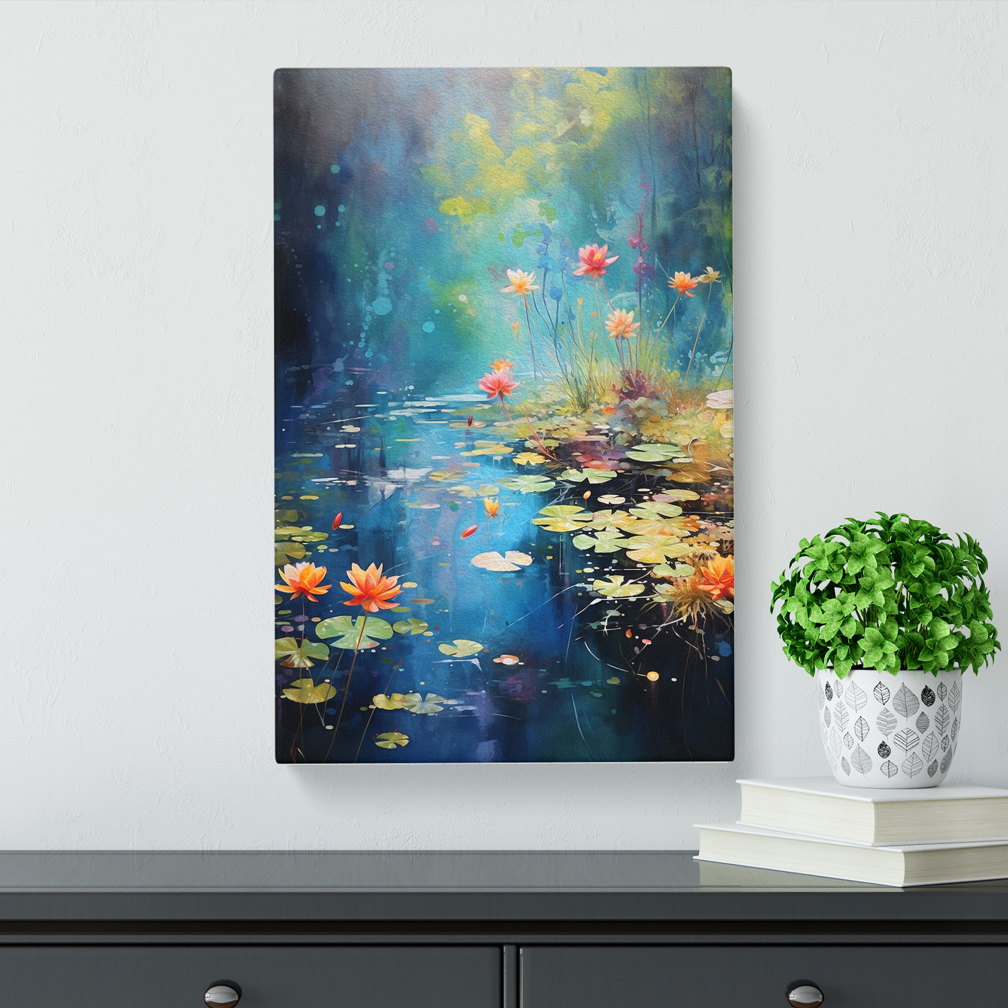 Latitude Vive Pond Abstract No.3 - No Frame Art Prints | Wayfair.co.uk