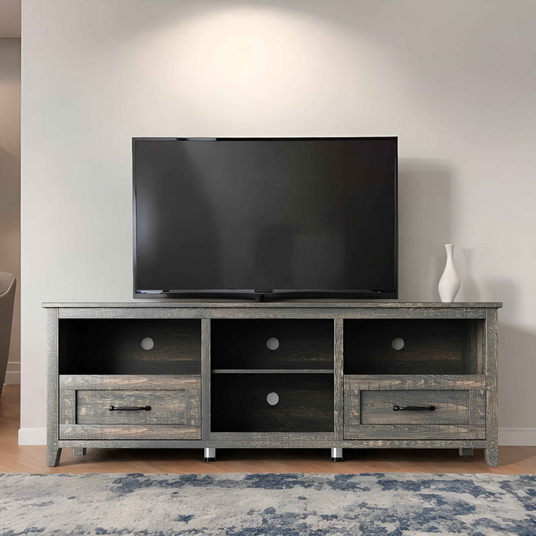 Gracie Oaks Javanna 70.08'' W TV Stand for Living Room and Bedroom ...