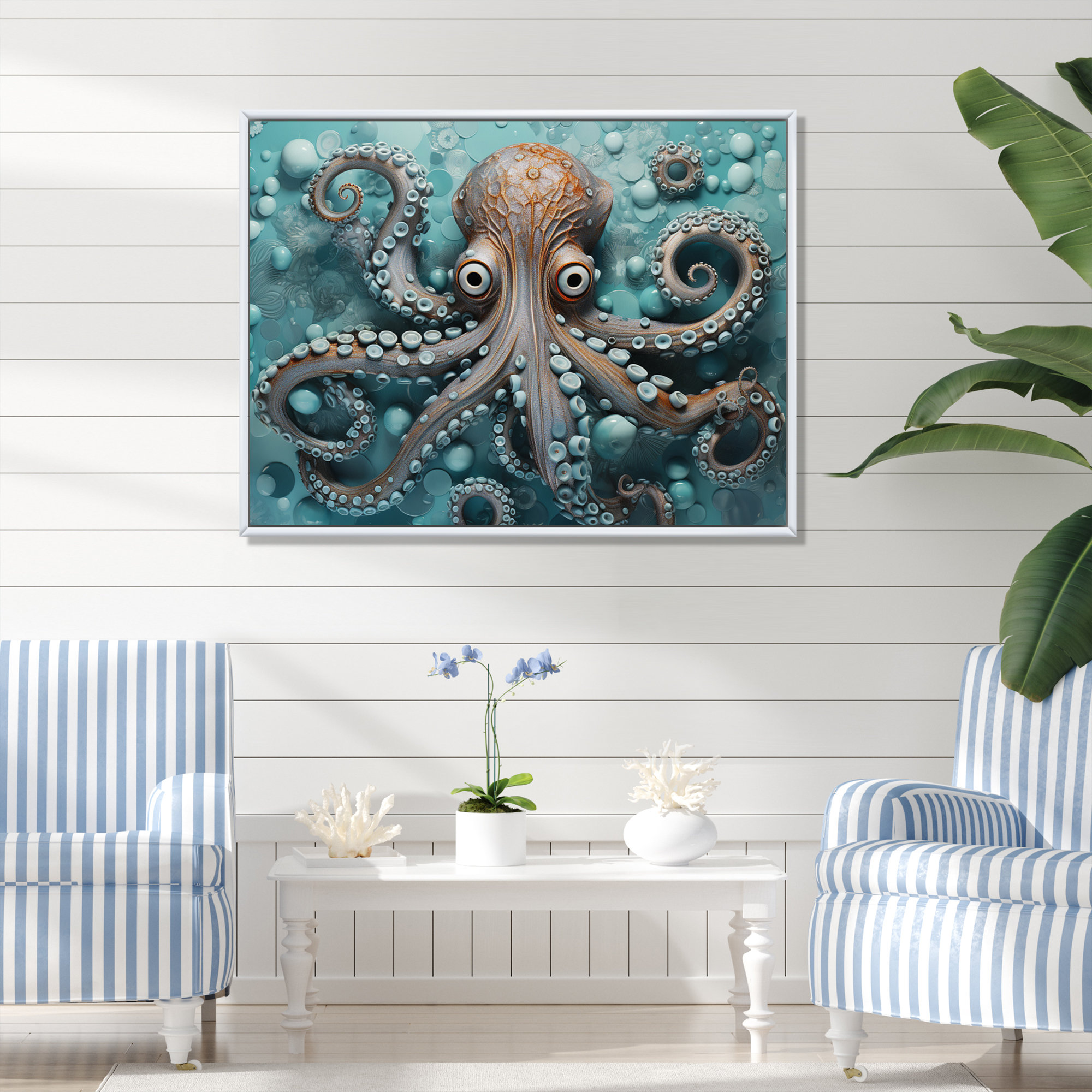 DesignArt Portrait Of Mystical Octopus Painting I " Portrait Of ...