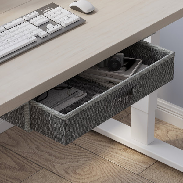 Inbox Zero Lasherrie Height Adjustable Standing Desk With A Layer ...