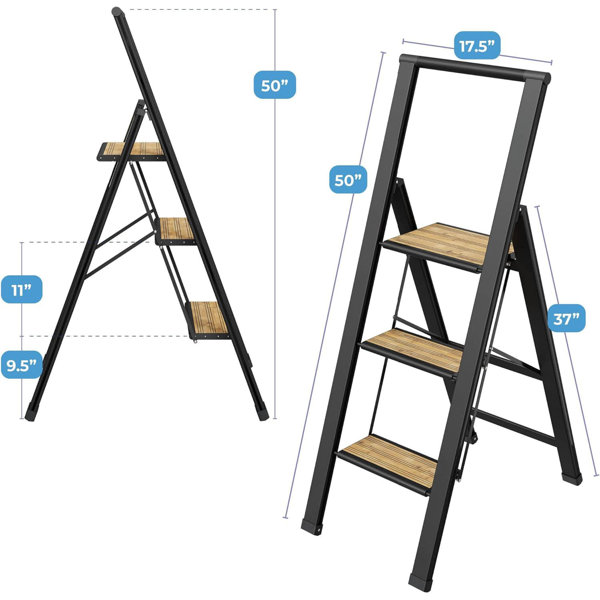 WFX Utility™ 2 - Step Aluminum Folding Small Step Ladder | Wayfair