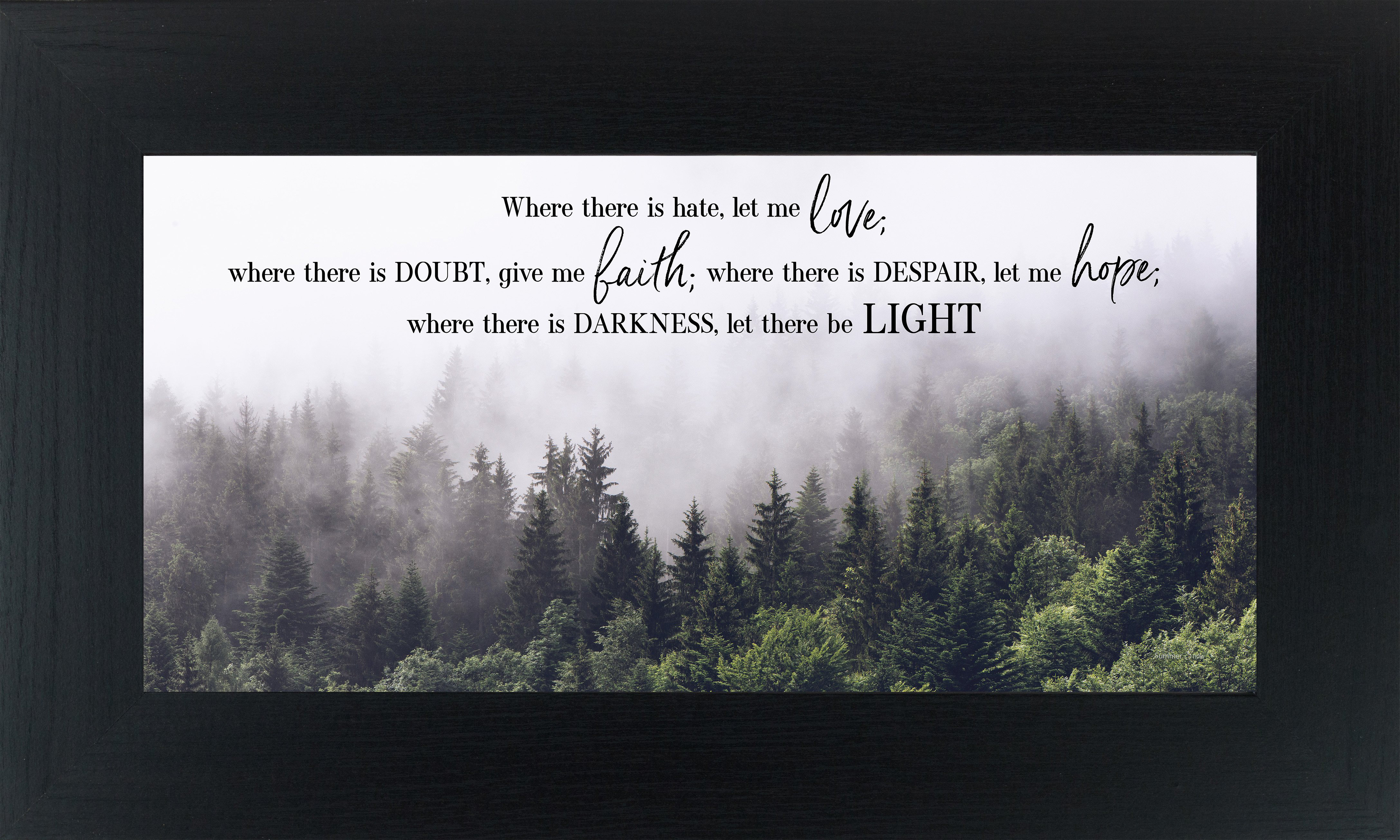 Loon Peak® Where There Is Hate - Picture Frame Graphic Art Print on ...