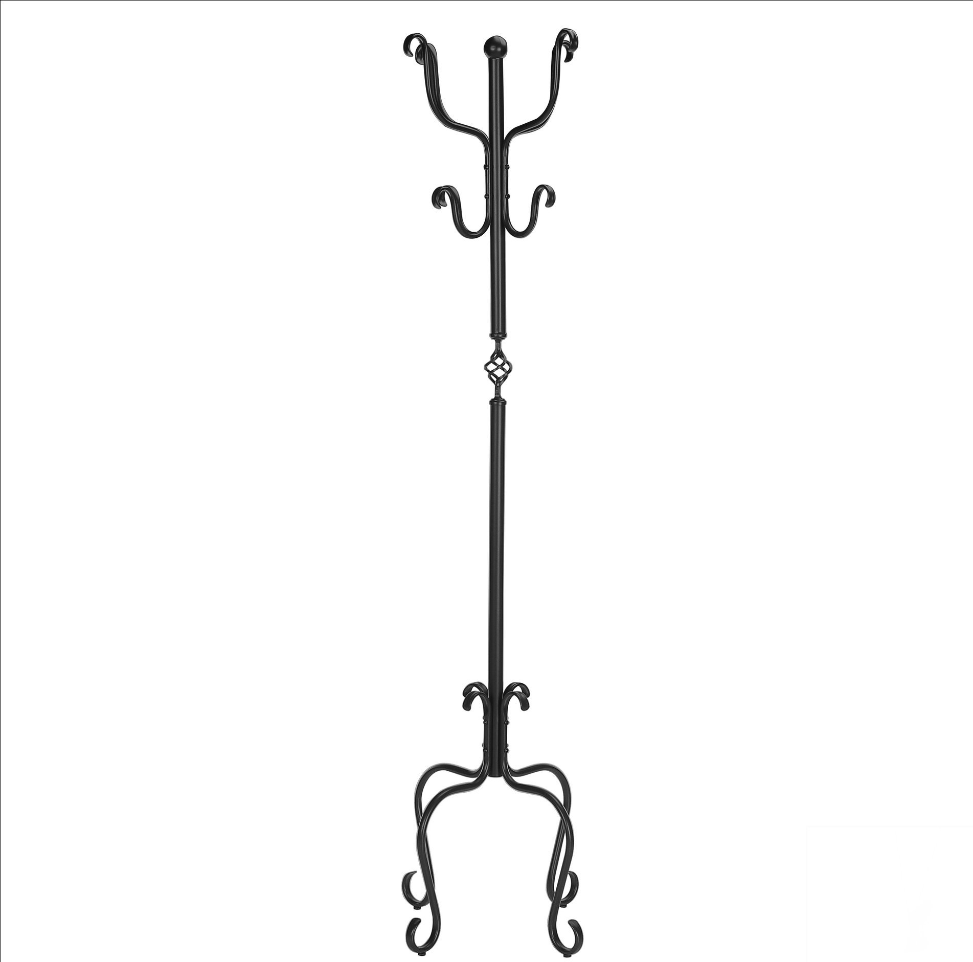 Ebern Designs Stylish Free Standing Hall Tree with 8 Hooks, Classic ...