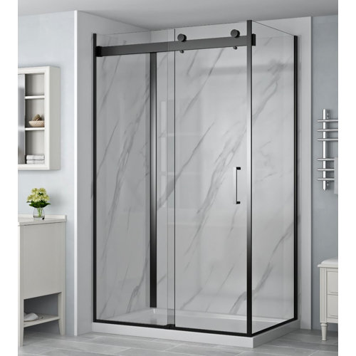 Dreamwerks 48 In. X 32 In. X 79.2 In. Framed Rectangular Shower Kit ...