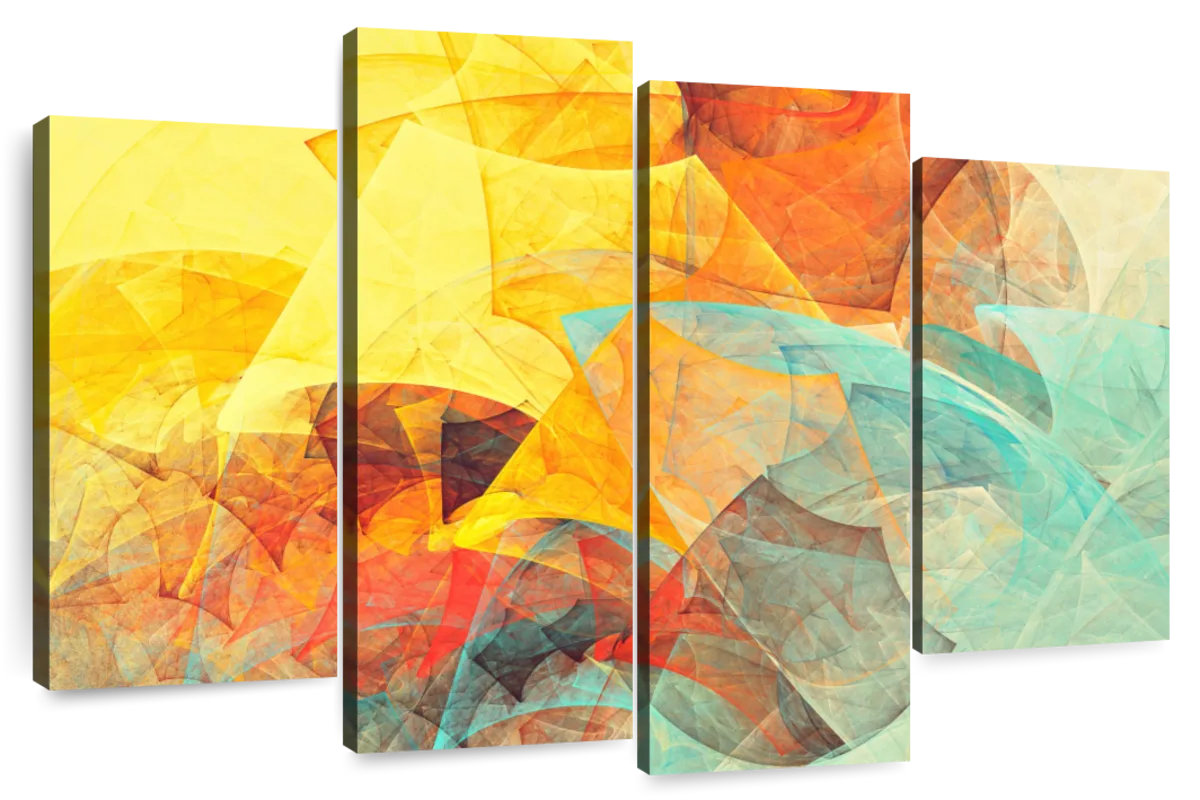 Wade Logan® Avery Sunrise Colors Abstract | Wayfair