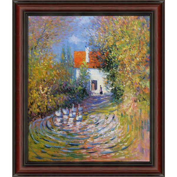 Overstock Art " Geese In The Creek " by Claude Monet Painting Print ...
