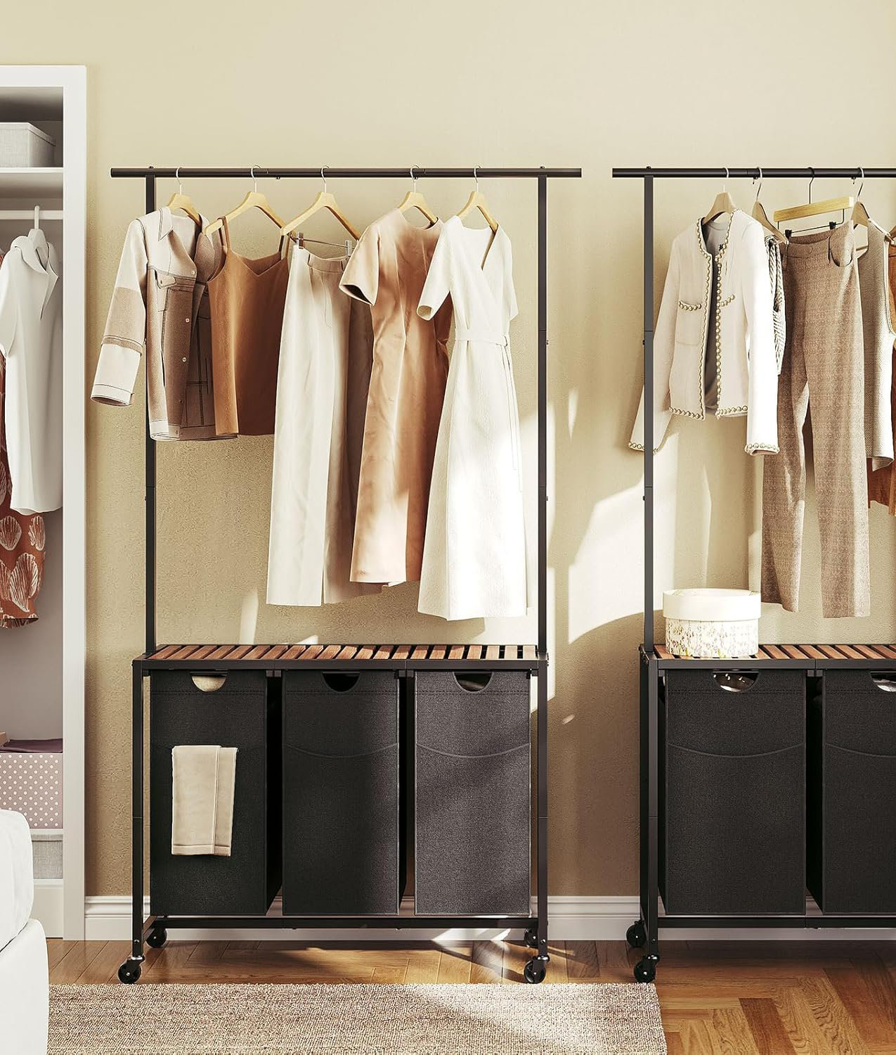 Kazoo Laundry Sorter, Laundry Hamper With Hanging Rack, Laundry Sorter ...