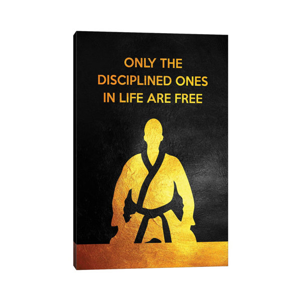 Happy Larry Discipline Is Freedom by Adrian Baldovino - Wrapped Canvas ...