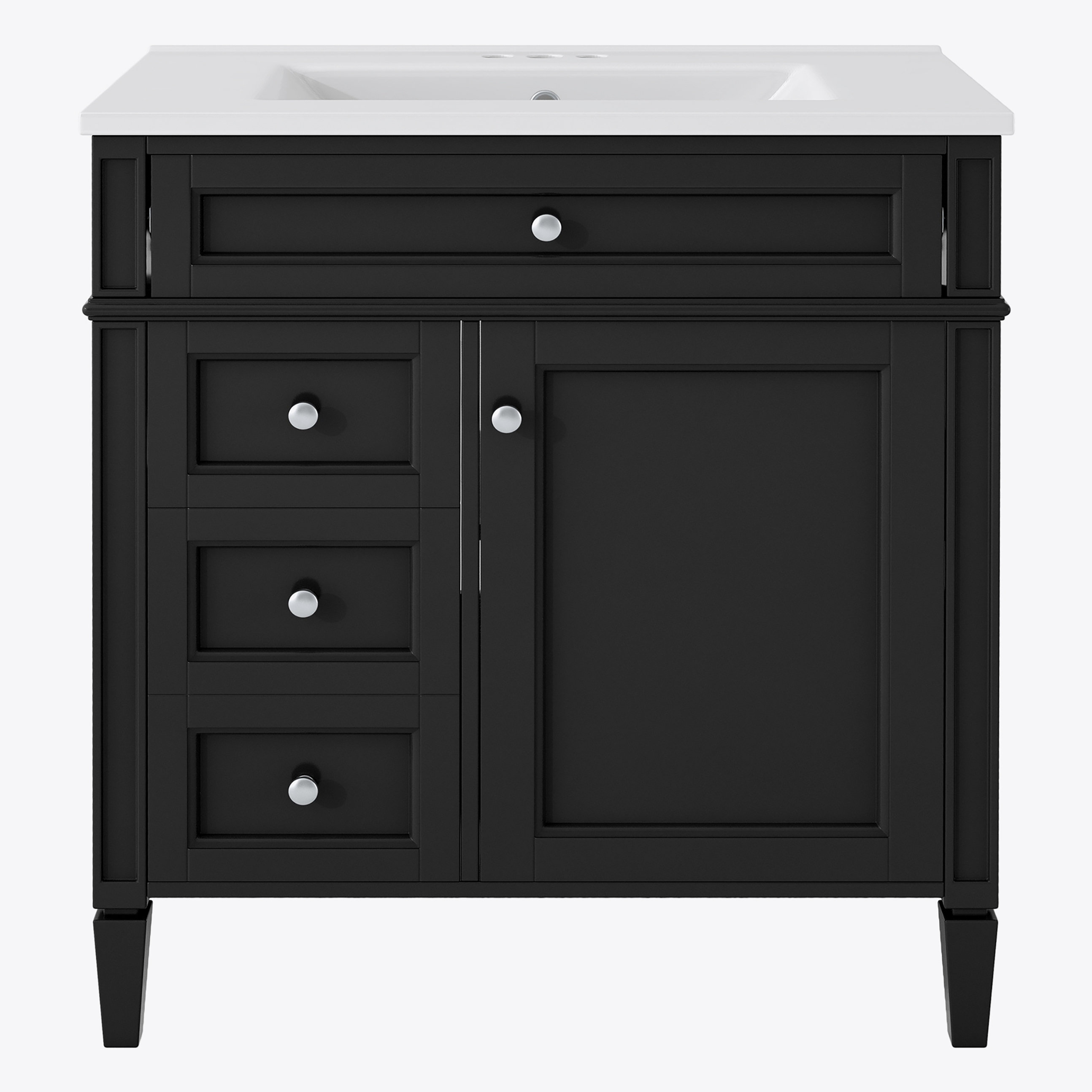 Darby Home Co 30'' Bathroom Vanity with Top Sink, Modern Bathroom ...