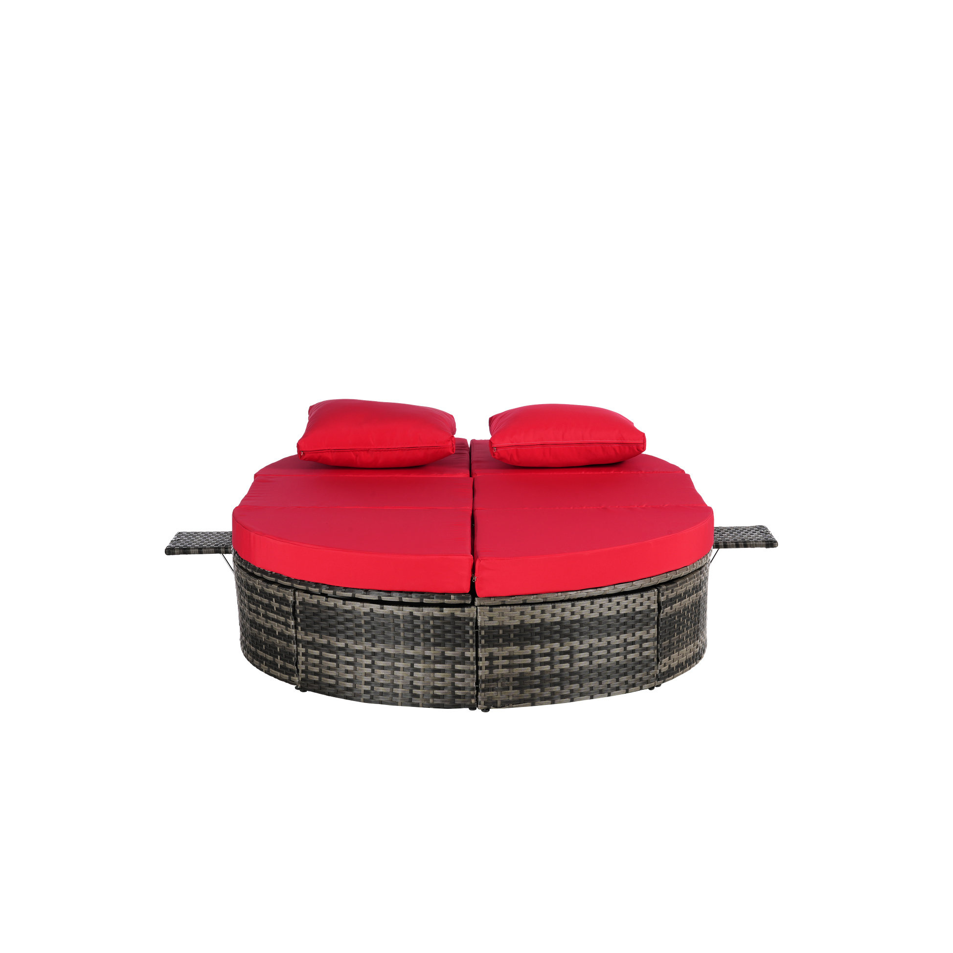 Hokku Designs Patio Round Daybed With Adjustable Back Support And ...