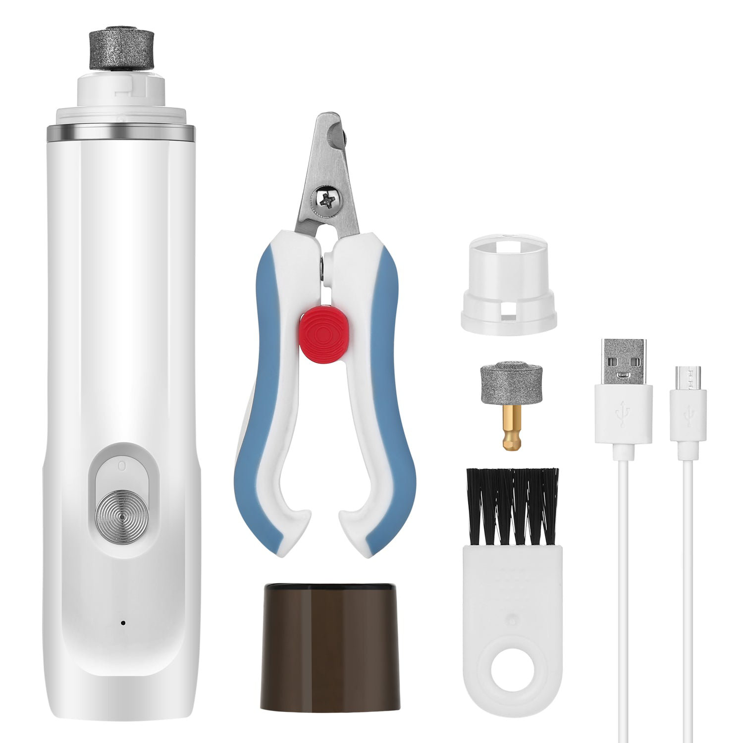 OWNPETS Pet Nail Grinder Trimmer Rechargeable Electric Clipper Tool Kit ...