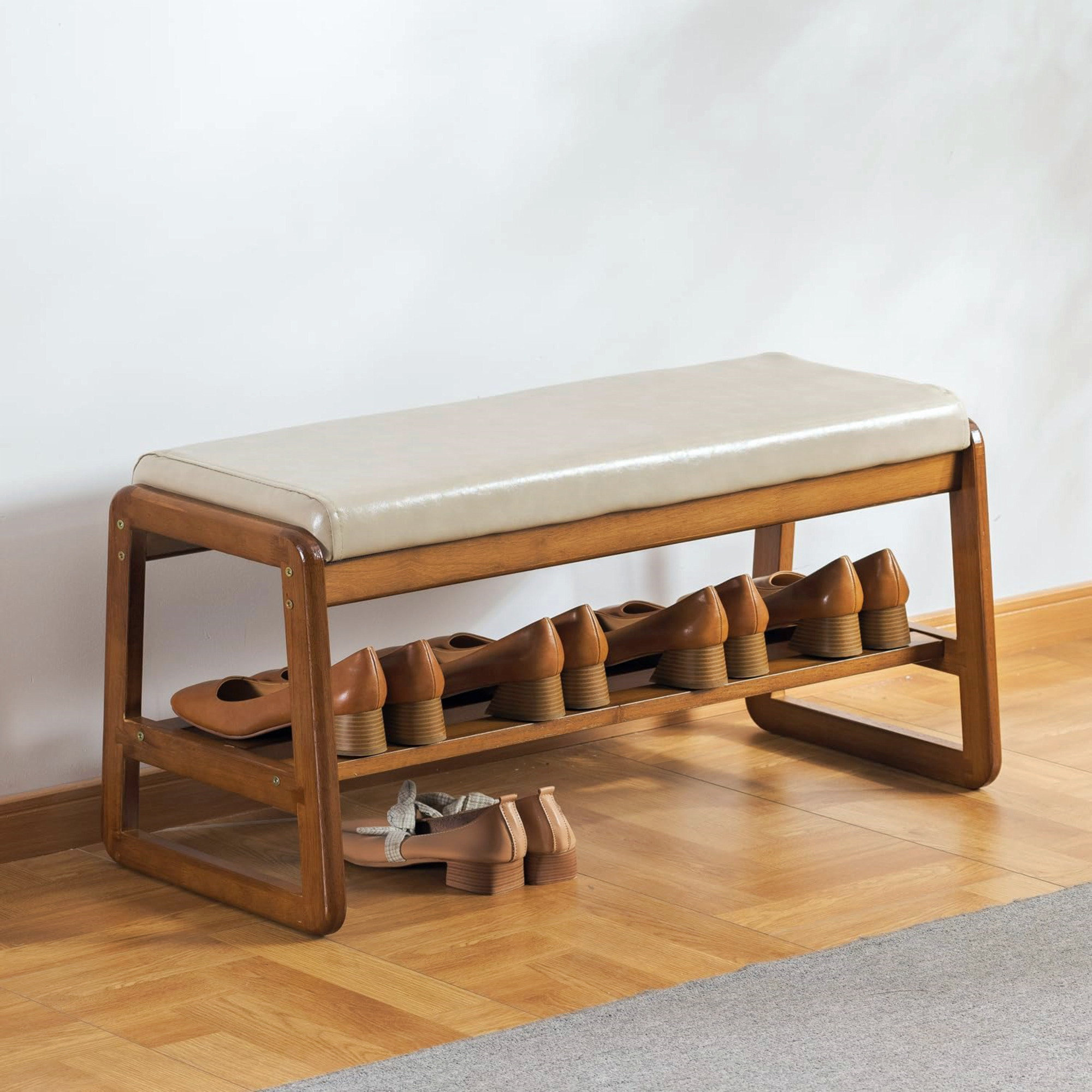 Hokku Designs Shoe Bench, Shoe Bench With Cushion | Wayfair