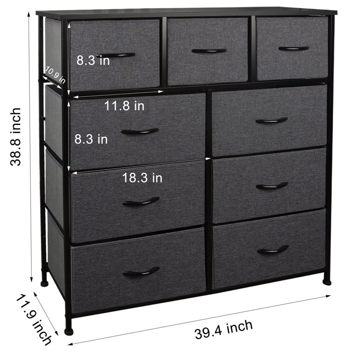 Rebrilliant Matherly 9 Drawer Storage Chest & Reviews | Wayfair
