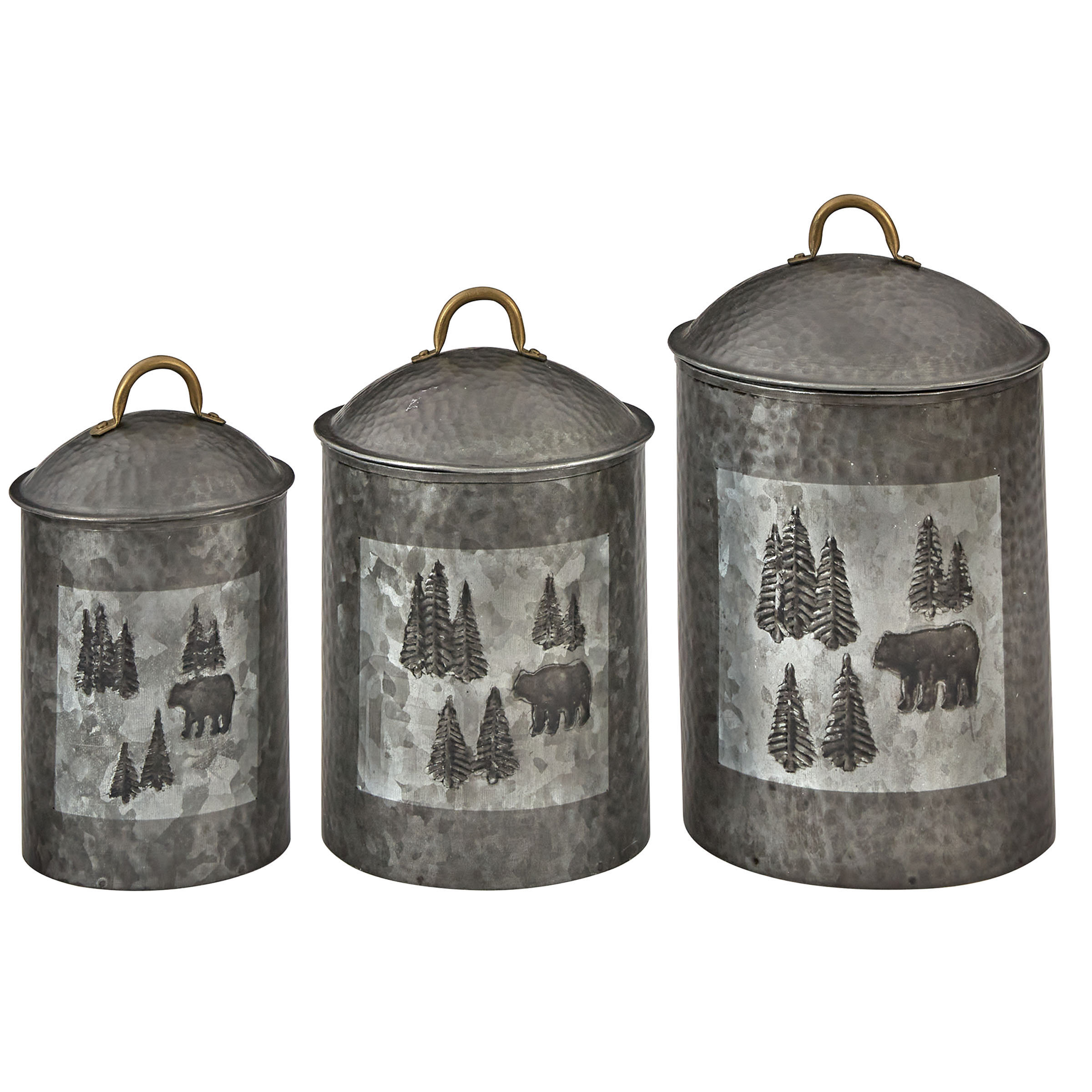 Loon Peak® Wild Woods Bear Kitchen Canister Set | Wayfair