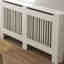 LUVODI Tall Vertical Slats Radiator Cover Wood Cabinet Modern Radiators ...