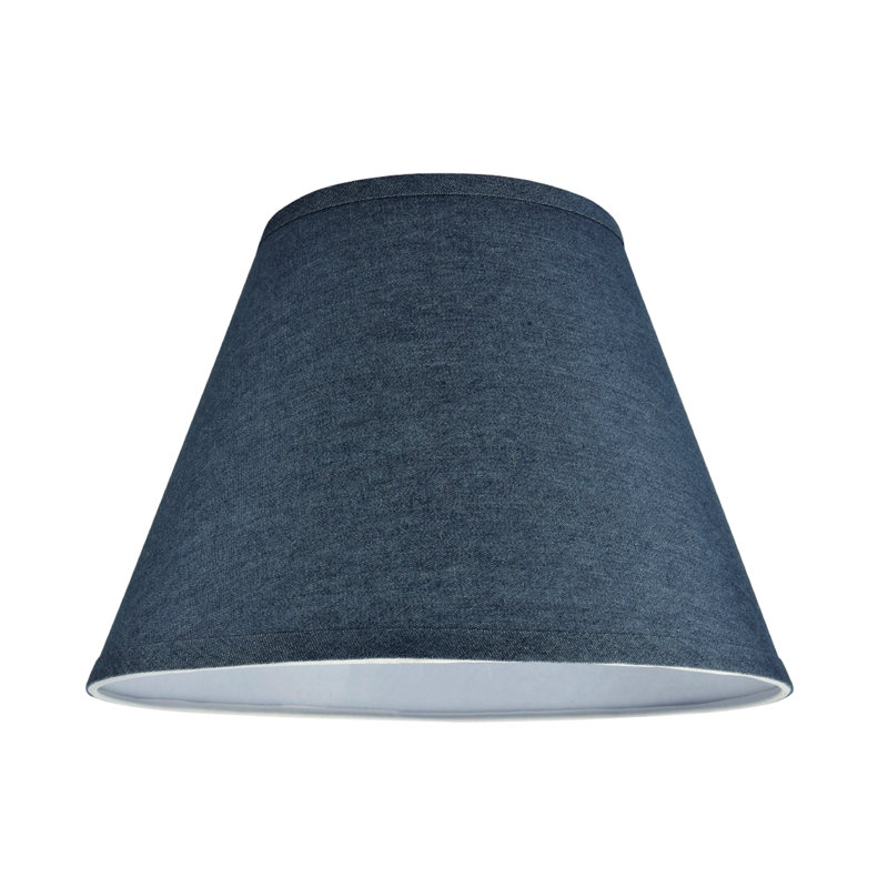 Charlton Home® 9.5" H Denim Fabric Empire Lamp Shade ( Spider ) in Dark ...