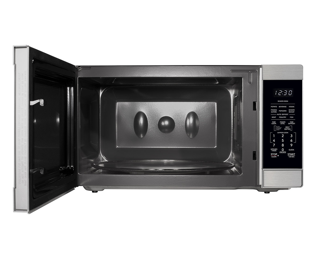 SHARP SMC2264KSC Carousel XL Countertop Microwave Oven with Inverter ...