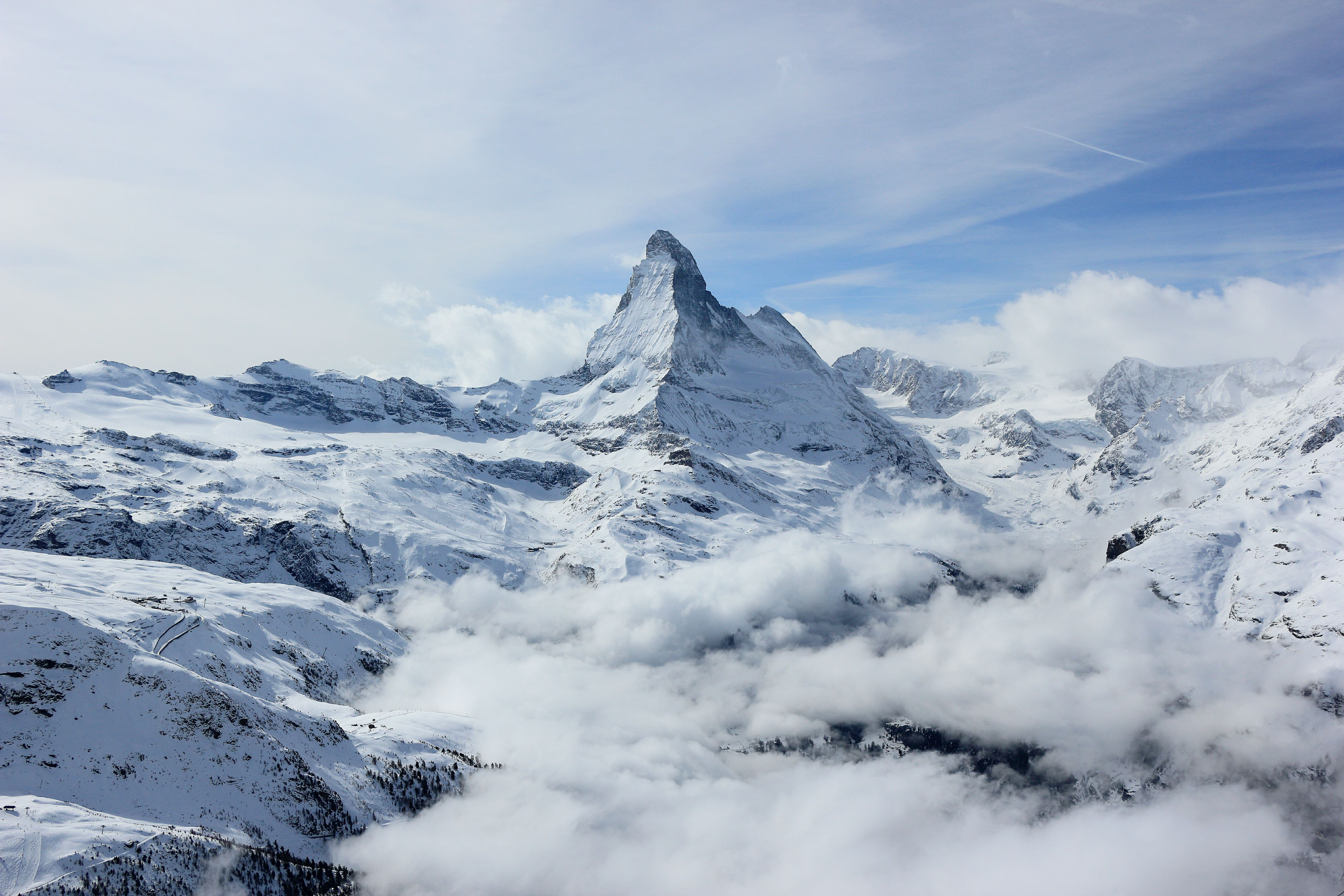 Millwood Pines Dewain Matterhorn, Swiss Alps by - Wrapped Canvas ...
