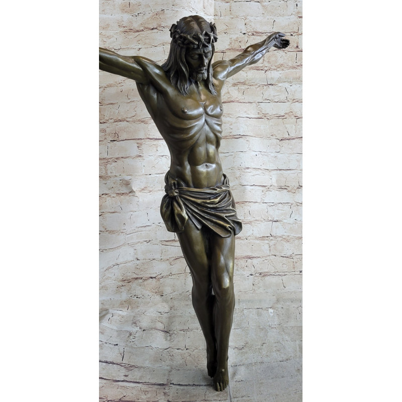 Bloomsbury Market Jesus Christ on Crucifix Wall Mounted Hanging Cross ...