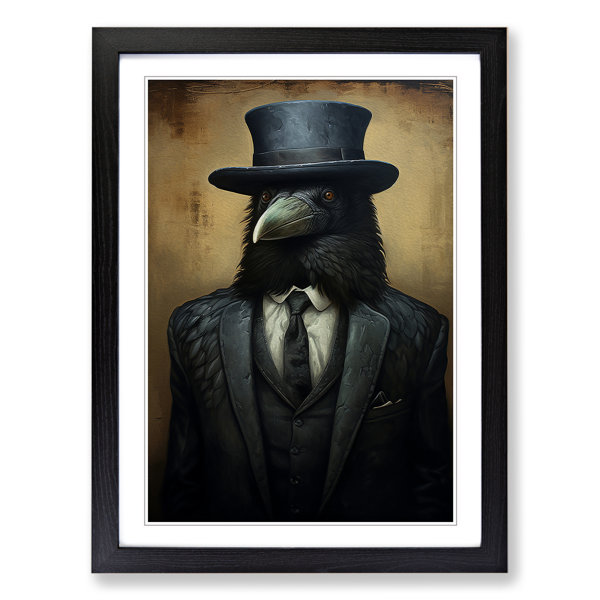 Happy Larry Crow in a Suit Painting | Wayfair.co.uk