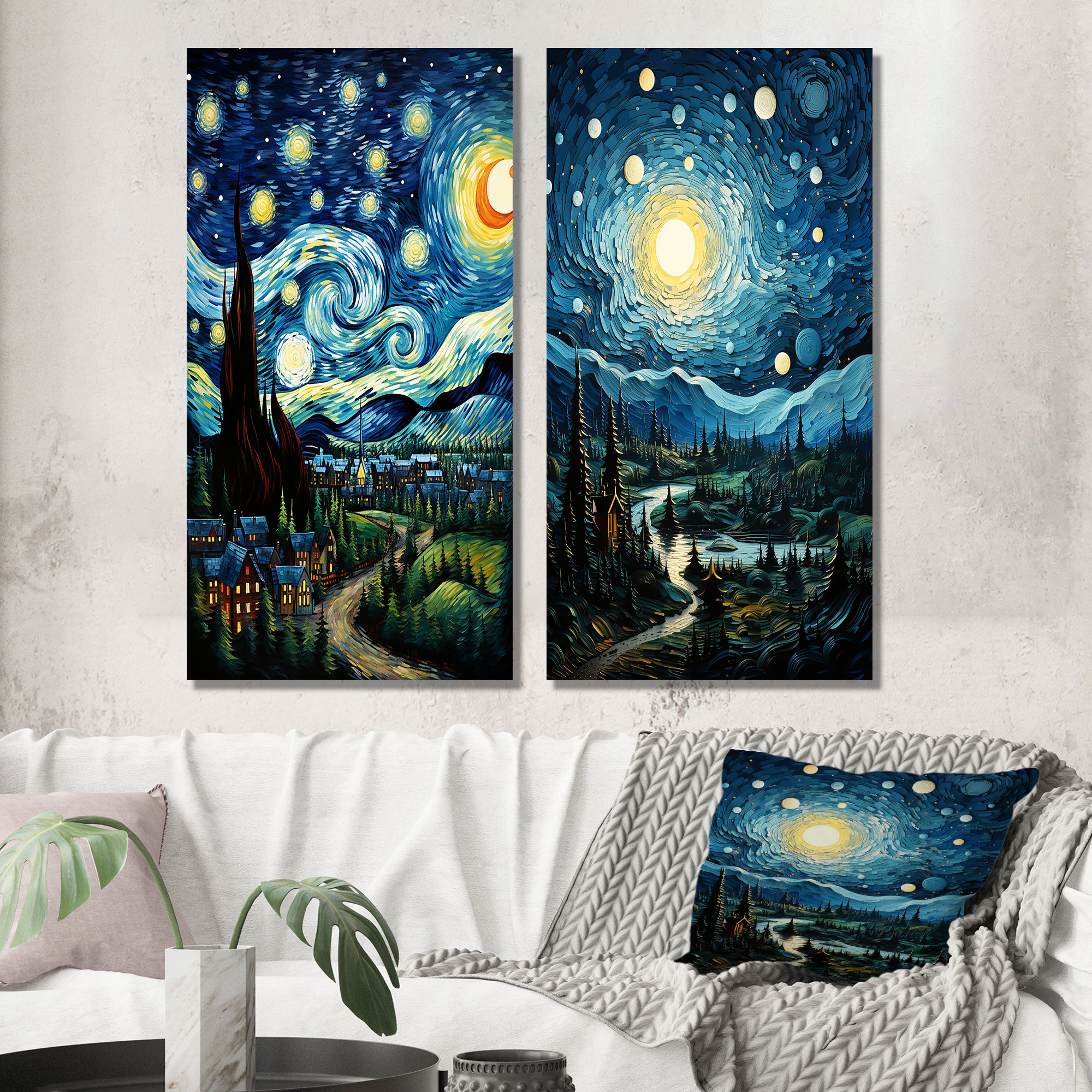 Red Barrel Studio® Masterpiece The Starry Day By Vincent " Masterpiece ...