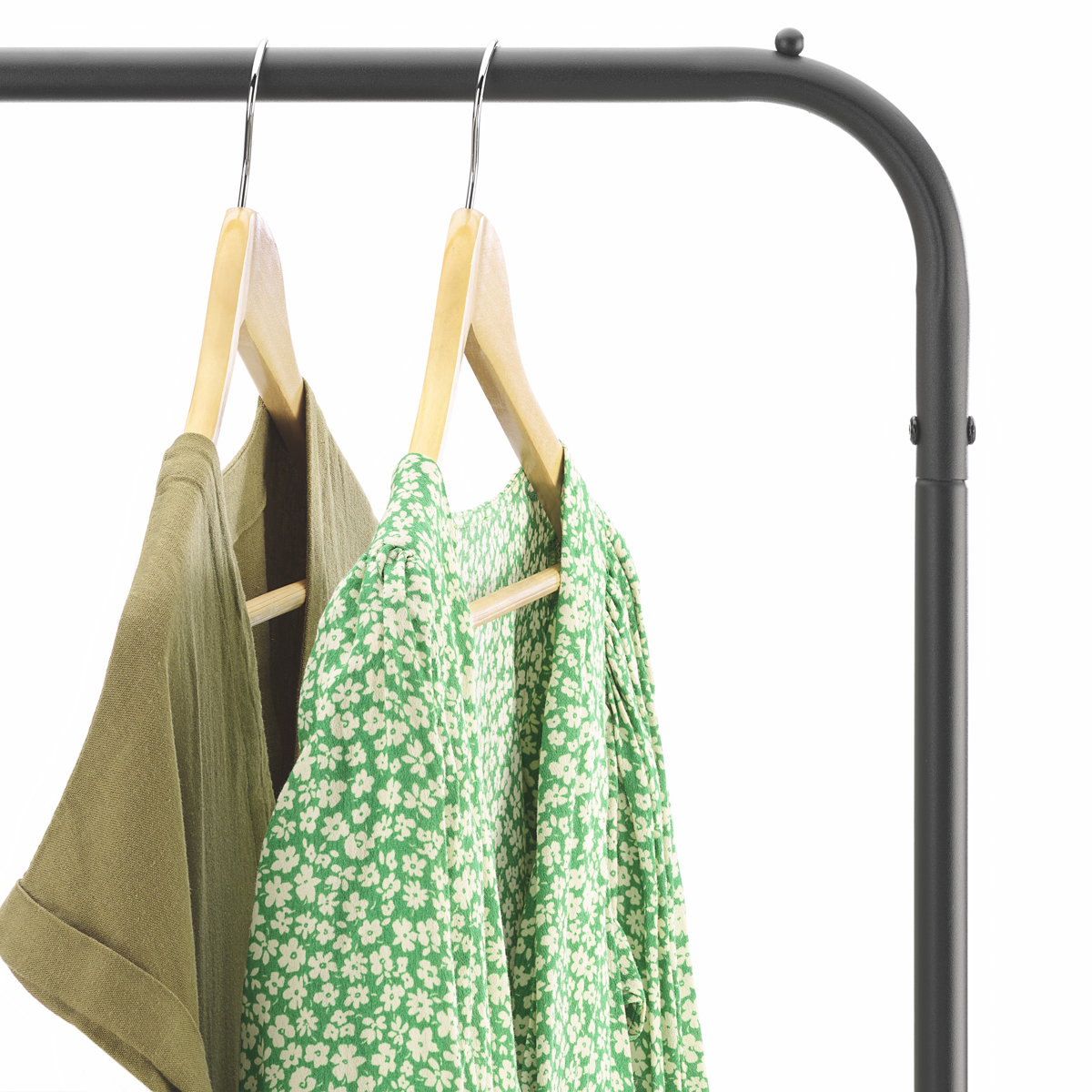 Whitmor All-Metal Garment Rack - Matte Black | Wayfair