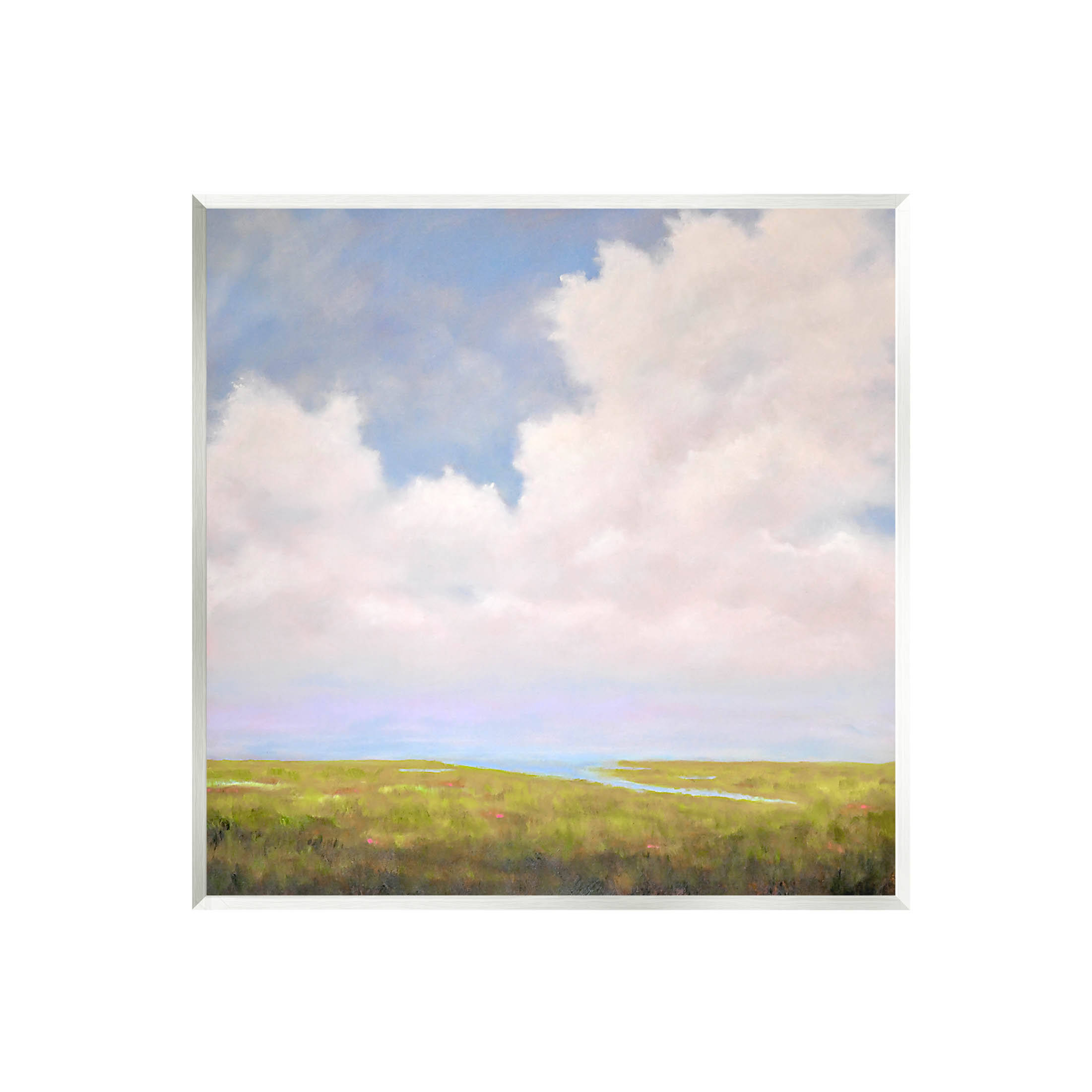 Stupell Industries Cloudy Countryside Bay Inlet Stream Wall Plaque Art ...