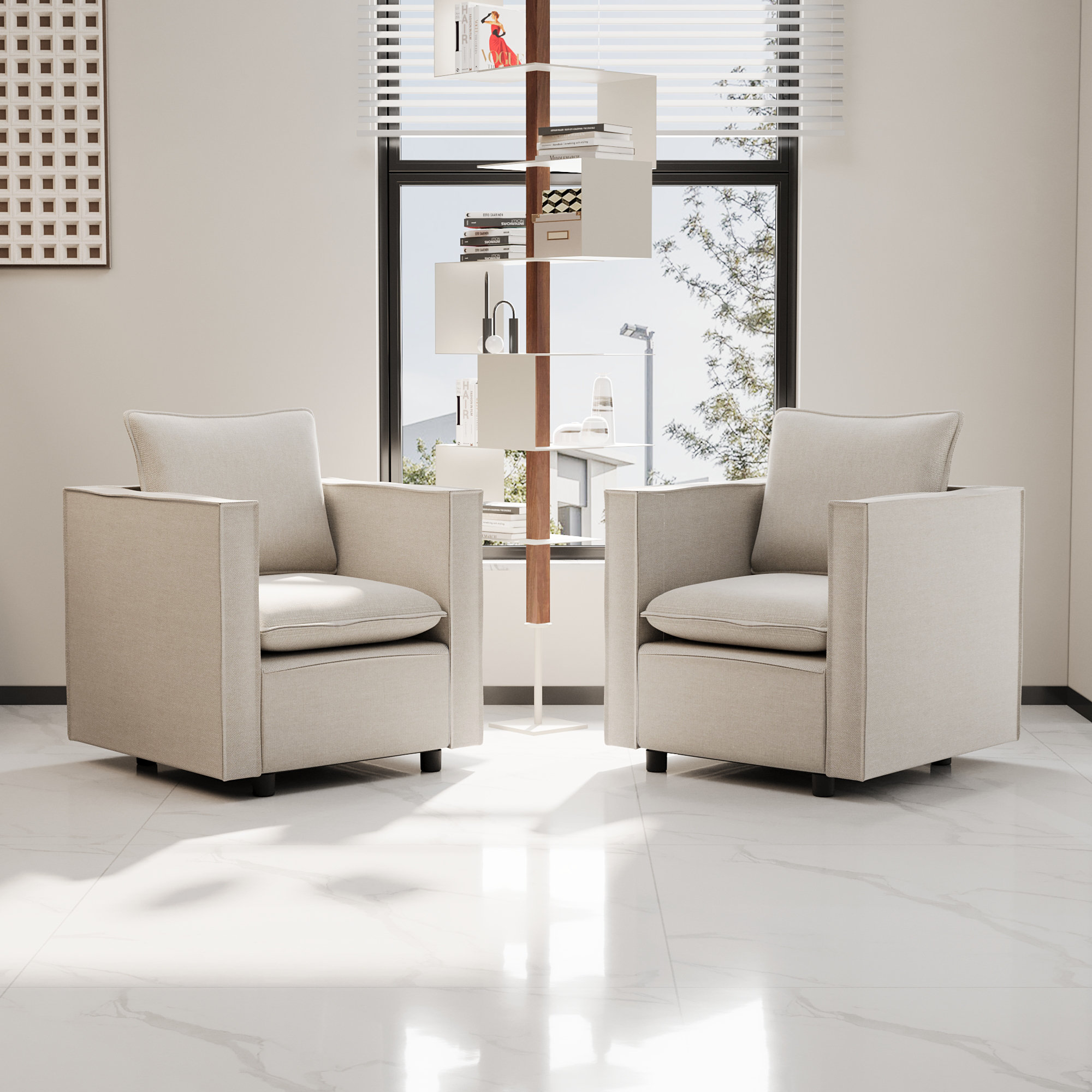 Latitude Run® comfortable sofa chair set of 2 | Wayfair