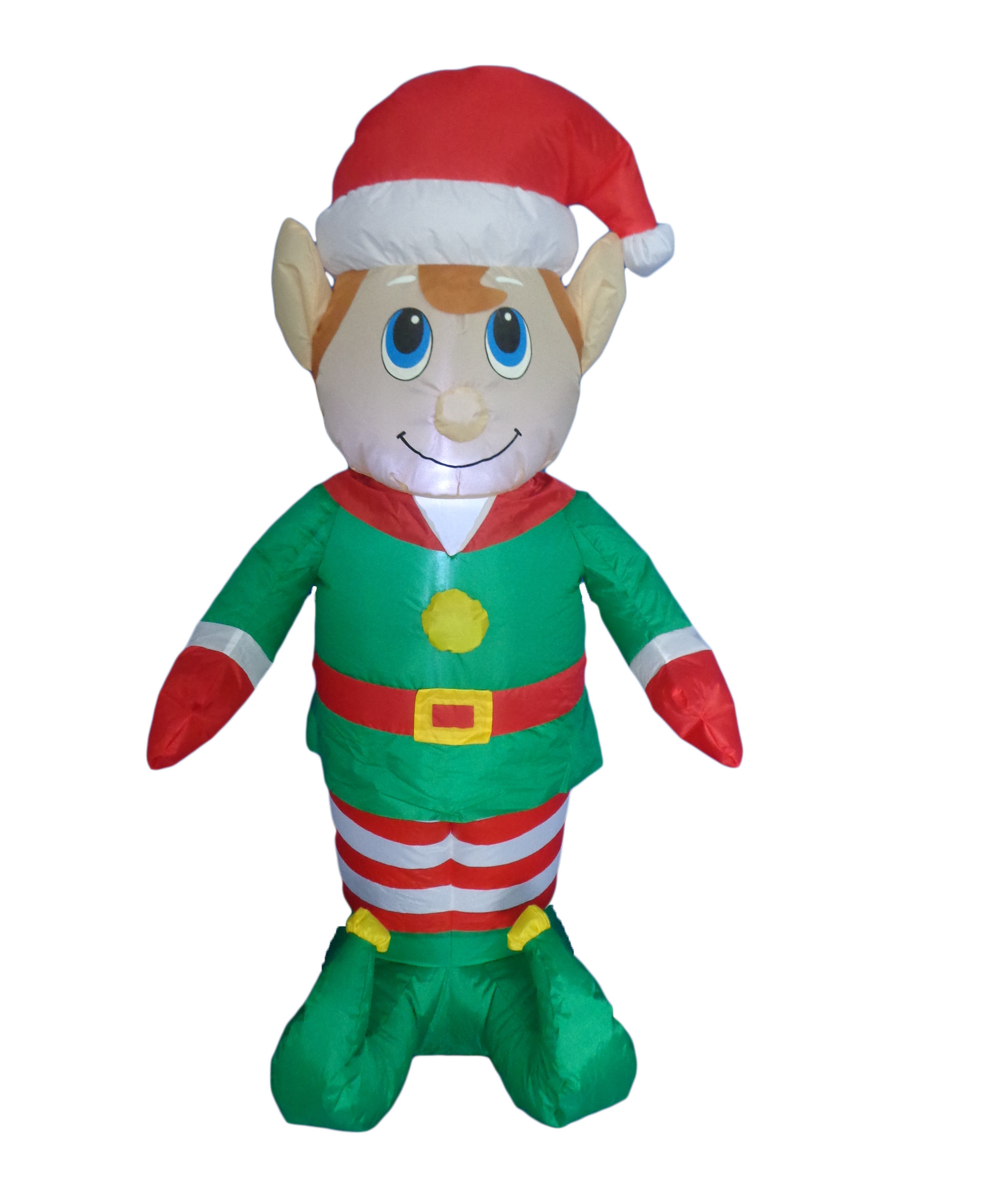 The Holiday Aisle® 4 Foot Tall Lighted Christmas Inflatable Elf Indoor ...