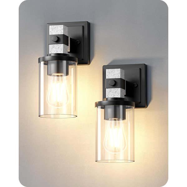 Breakwater Bay Bronze Rustic Wall Sconce, Elegant Bathroom Lighting For ...