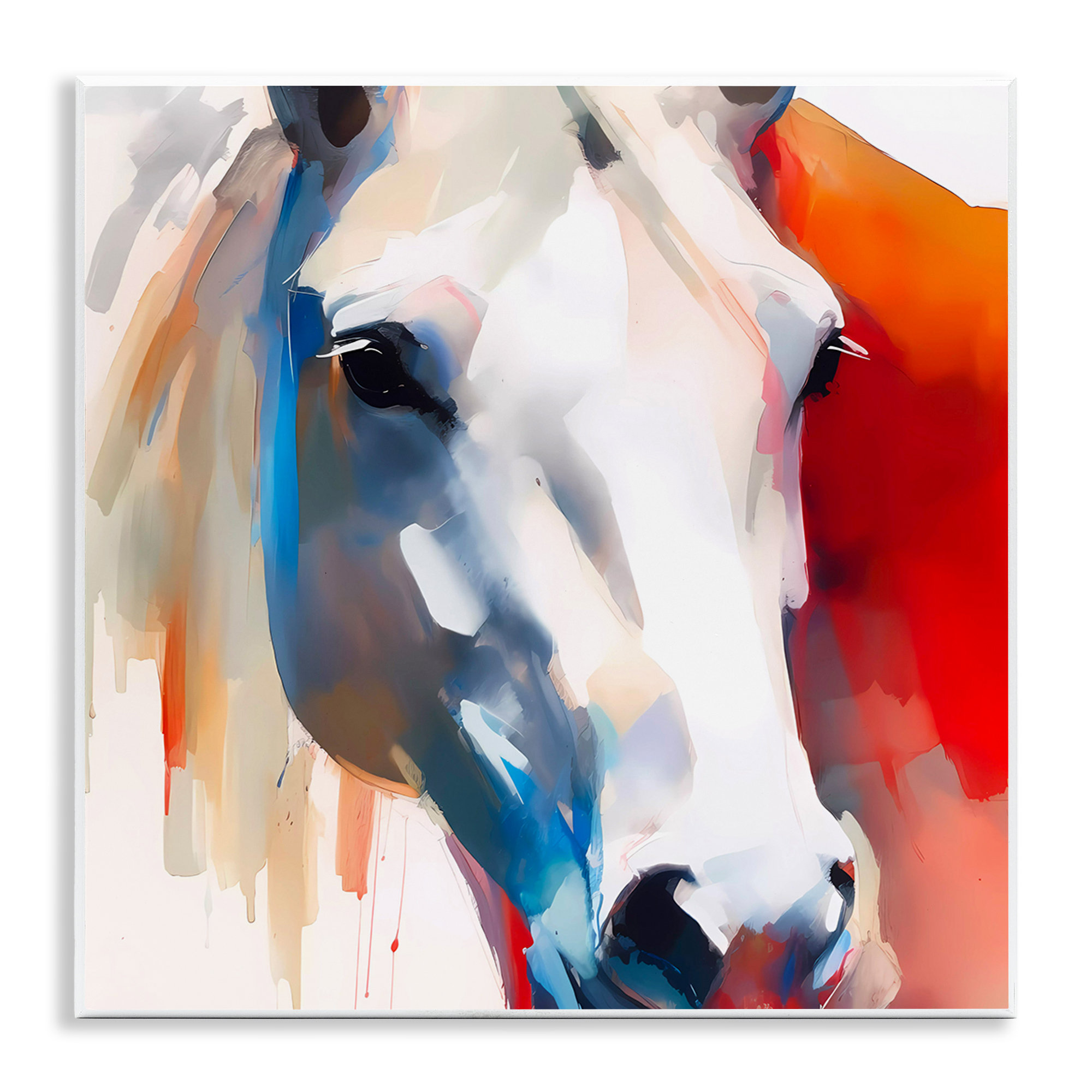 Ebern Designs Horse Close Up Face Wall Plaque Art by Walker Noble | Wayfair