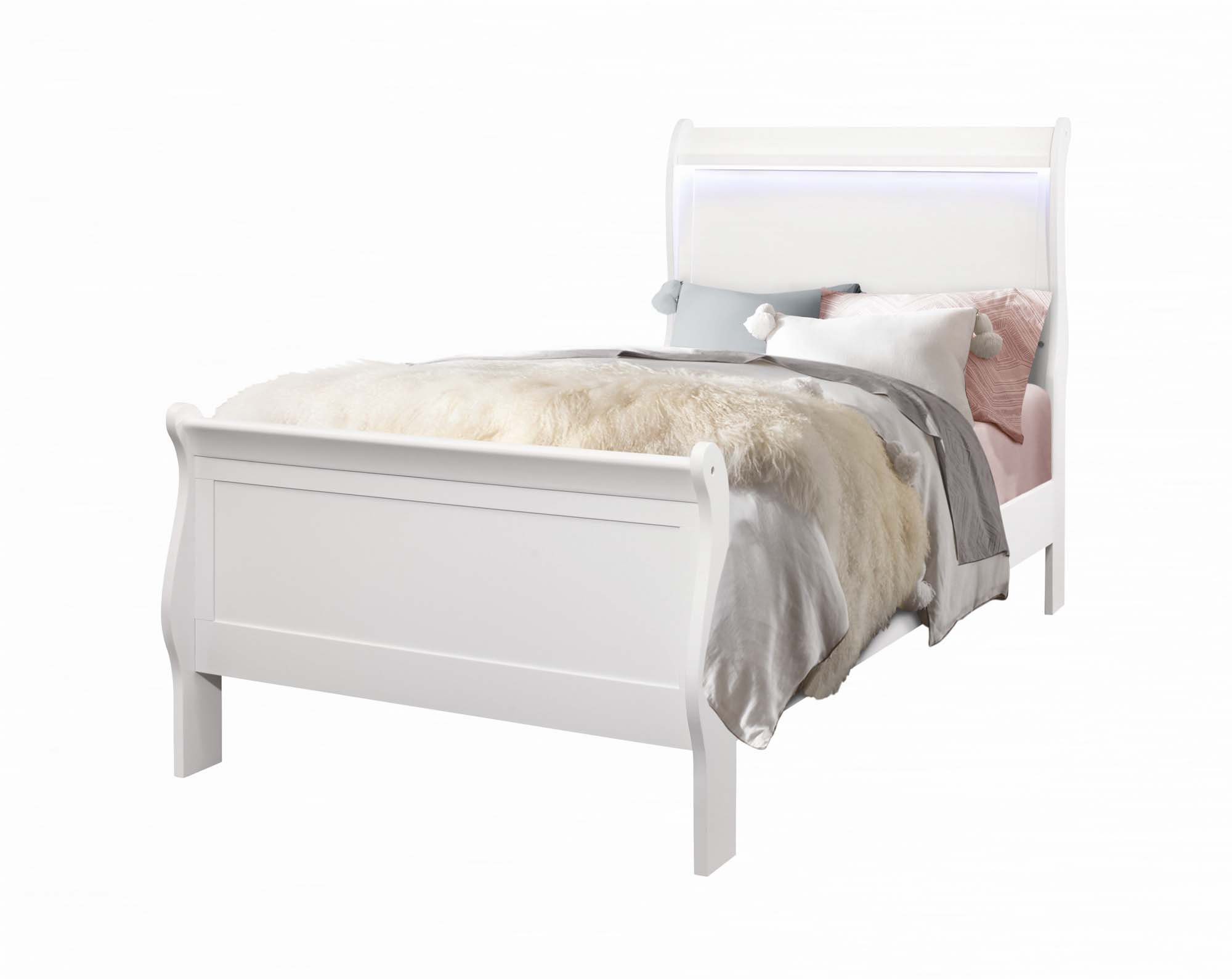 Lark Manor™ Sleigh Bed With Led | Wayfair