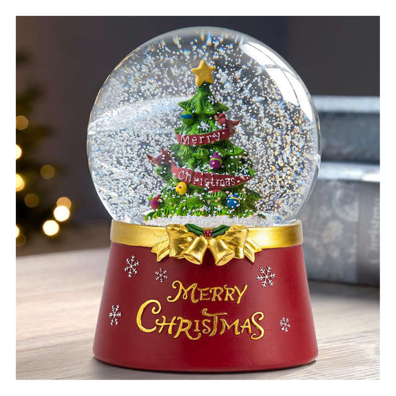 The Holiday Aisle® Christmas Snow Globe Lantern Water Glittering ...