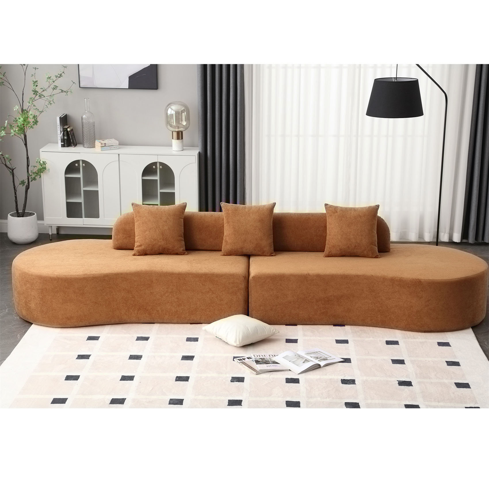 Ivy Bronx Canapé combiné moderne et courbé - Wayfair Canada