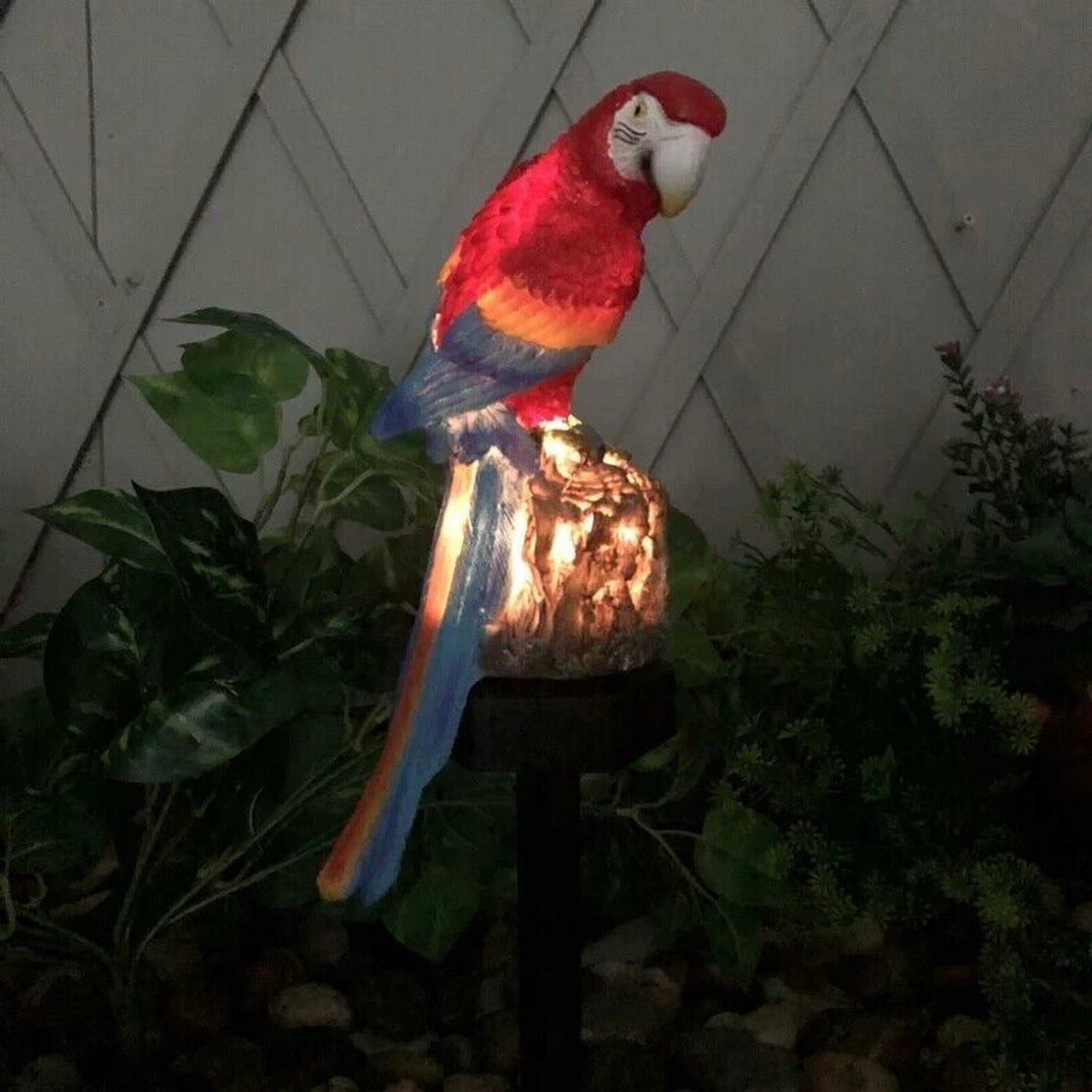 Costyle Solar Power Parrot Shape Lamp Landscape Decor Waterproof Lawn ...