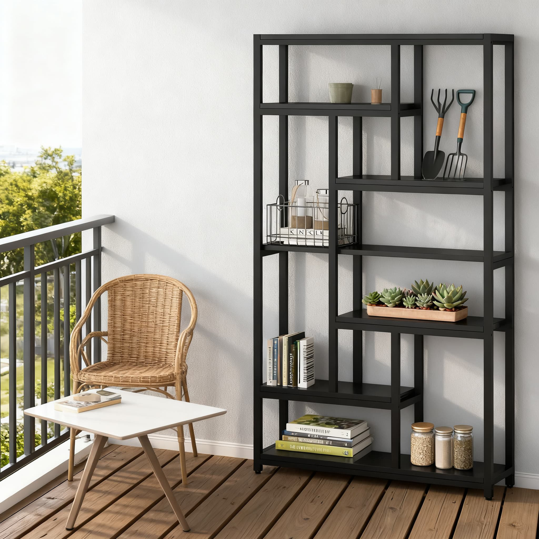 Rebrilliant Tribesigns 79 Inch Tall Bookcase, 7-Tier Open Shelf Storage ...