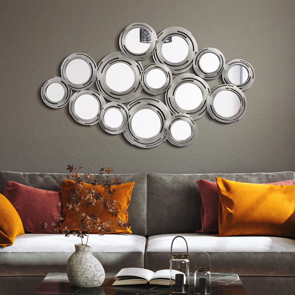 Empire Art Direct "Circles of Reflection"Circle Array Mirrors in Metal ...