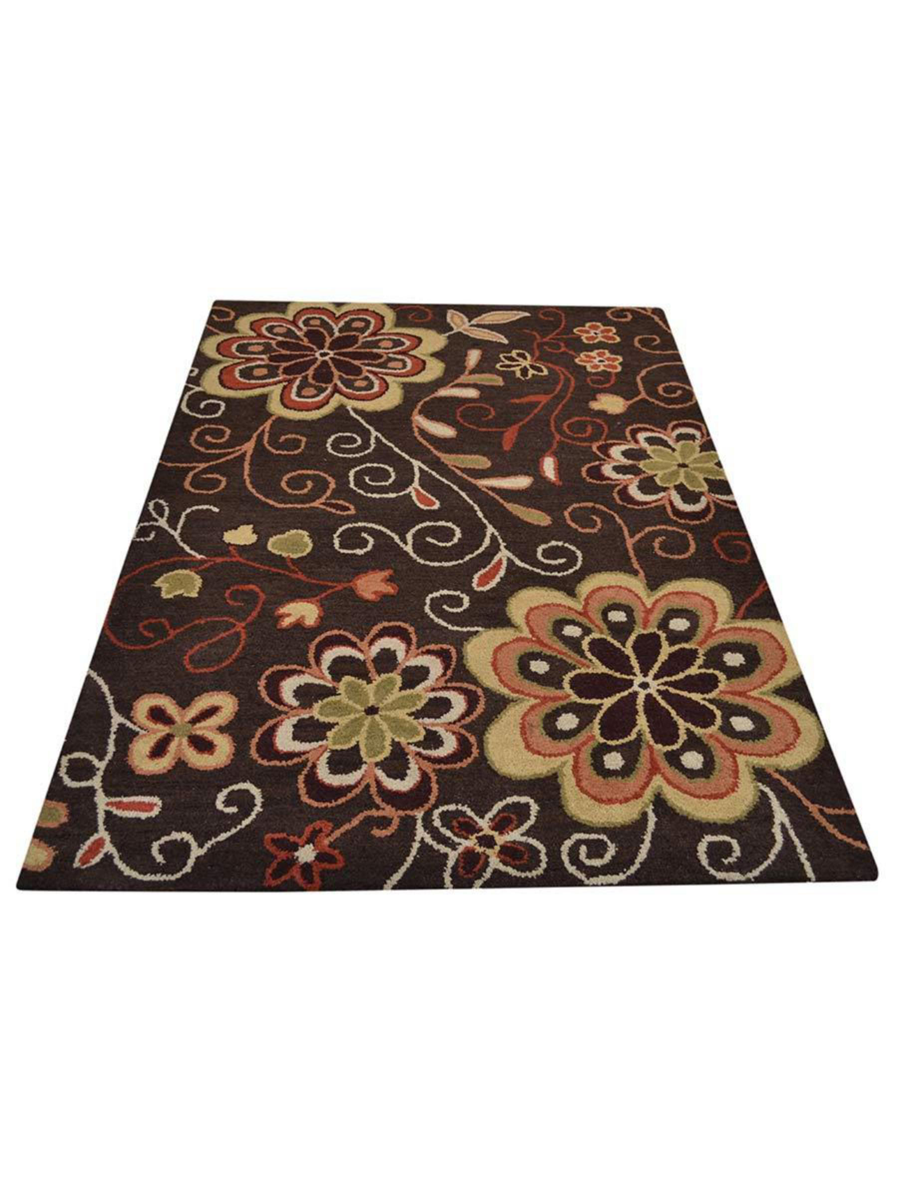 Alcott Hill® Cohocton HAND TUFTED WOOL ECO-FRIENDLY AREA RUGS, Brown ...