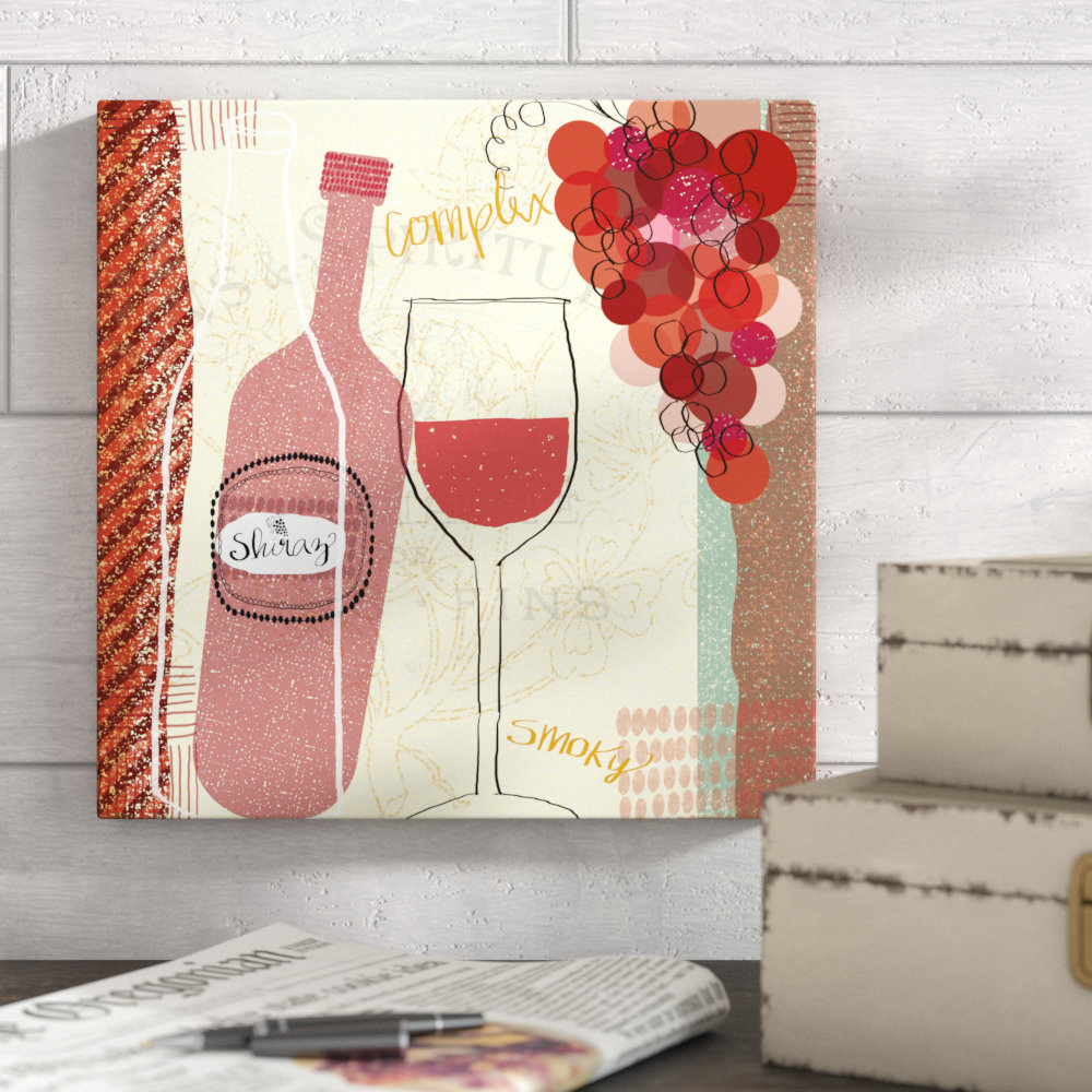 Fleur De Lis Living VIneyard Shiraz by Cheryl Warrick - Graphic Art ...