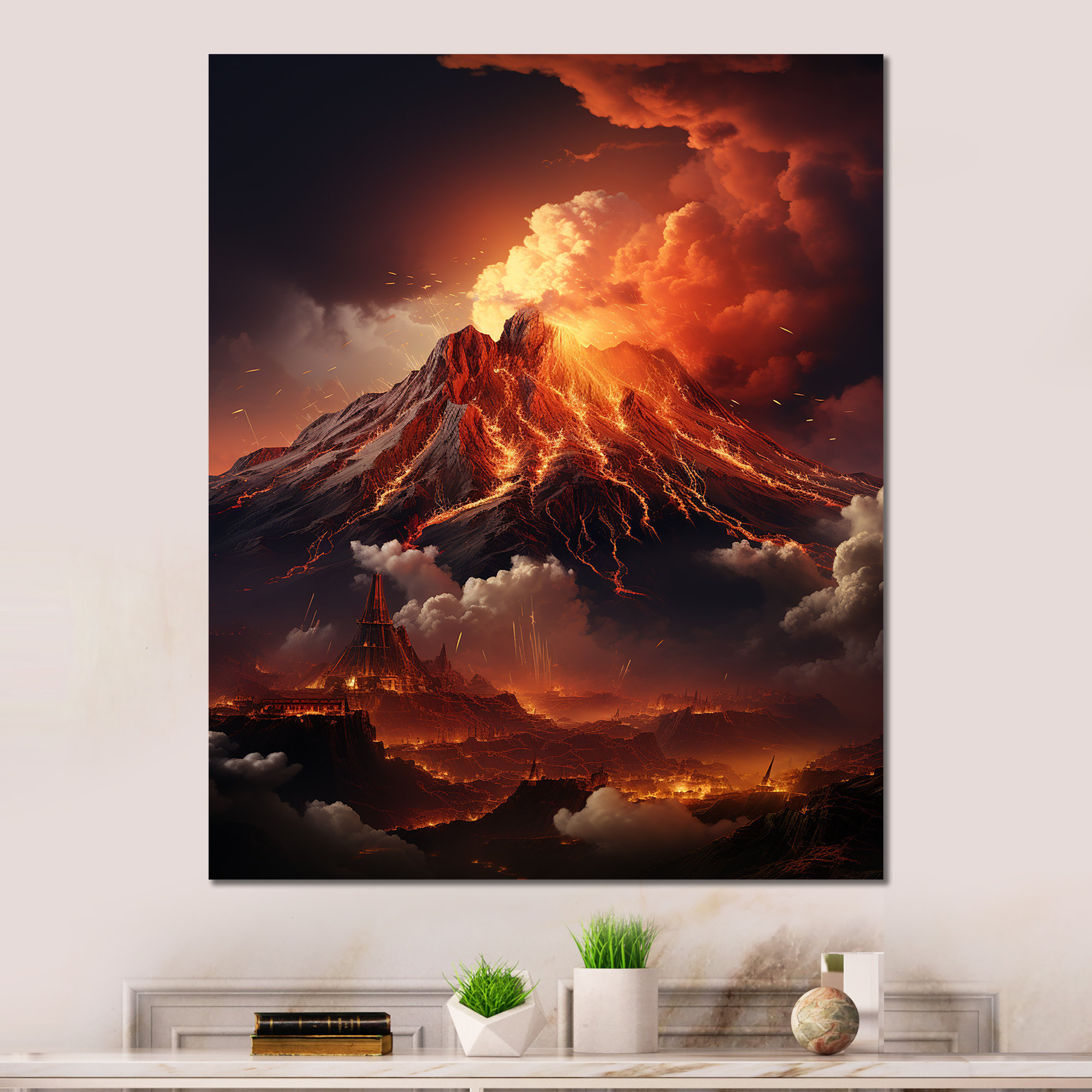 Millwood Pines " Volcano Volcanic Awakening I " on | Wayfair