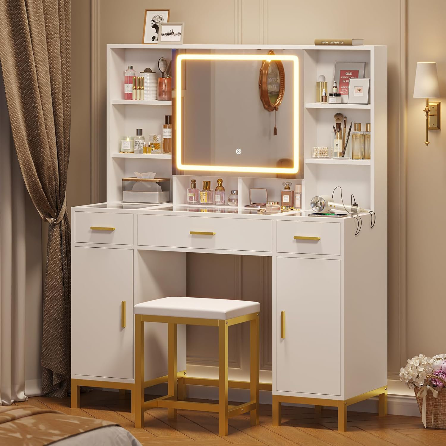 Mercer41 Makeup Vanity | Wayfair