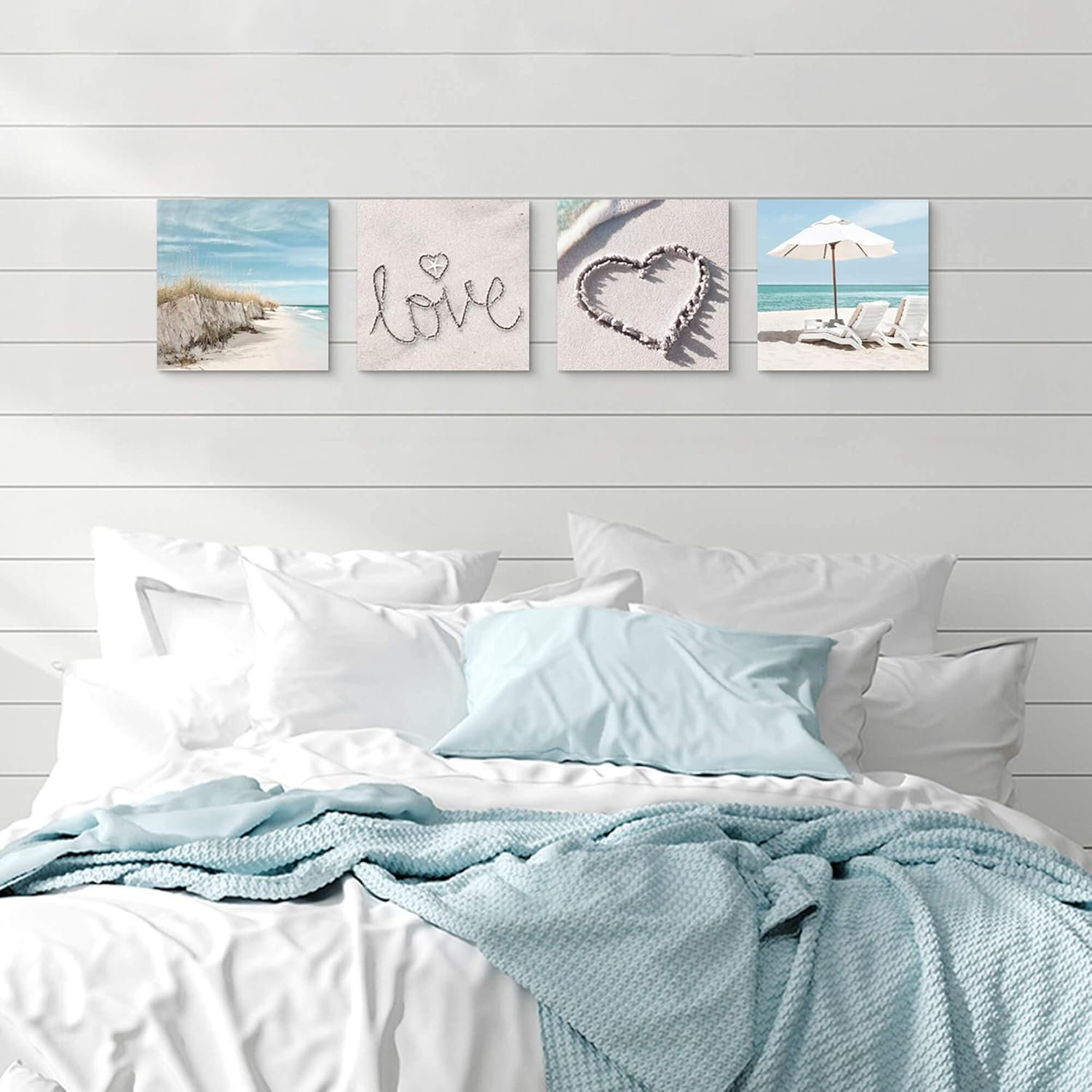 Highland Dunes Bedroom Canvas Beach Wall Art: Bathroom Living Room ...