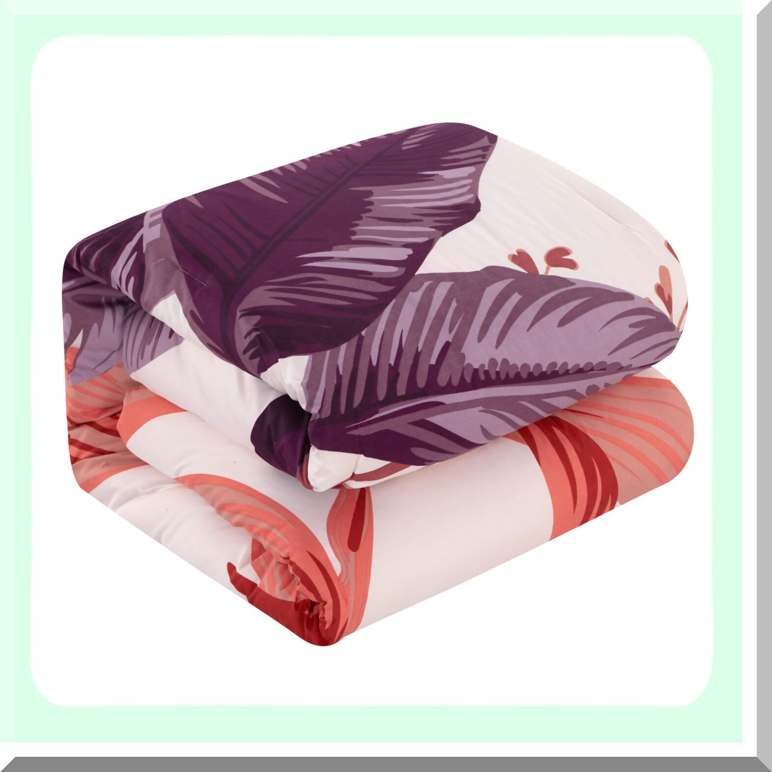 East Urban Home Floral Bliss 4 Piece Comforter Set - Queen Size - Large ...