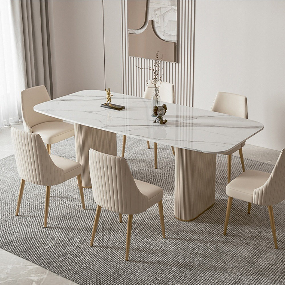 Pakloer European cream style dining table set | Wayfair