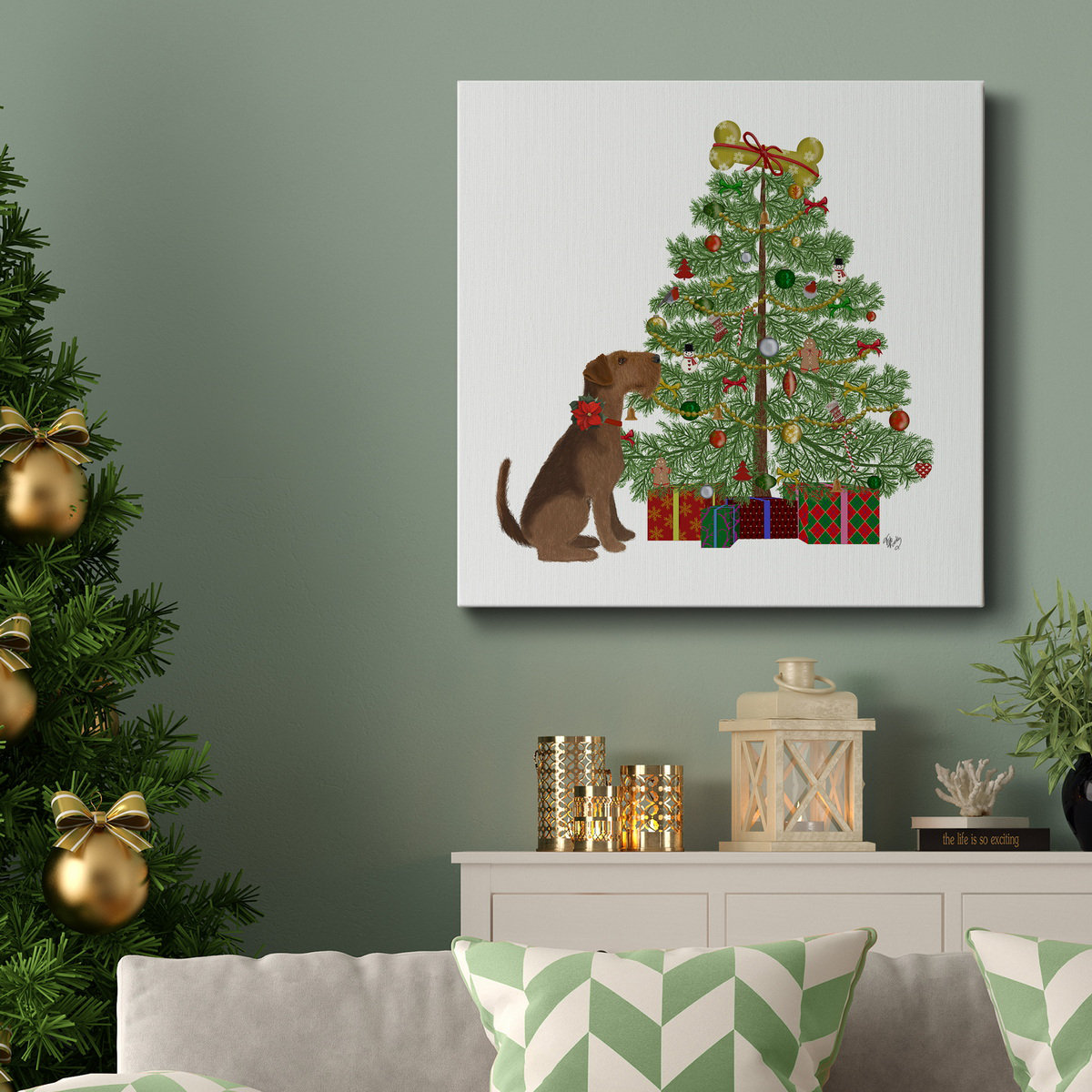 The Holiday Aisle® Christmas Des - Bone Tree-Premium Gallery Wrapped ...
