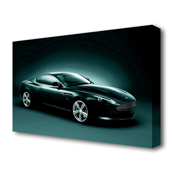 East Urban Home Aston Martin Vantage Side Profile - Wrapped Canvas ...